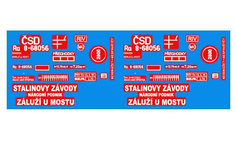 Obtisk ČSD - cisterna Ra 8-68056 - 1:87 | www.vlacky.biz